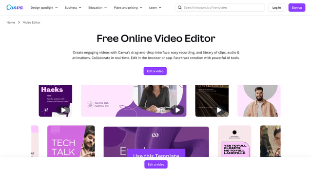 Cómo añadir un enlace de vídeo a Canva
